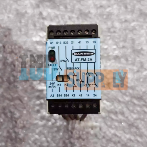 1PC brand new BANNER AT-FM-2A Control safety relay module | eBay