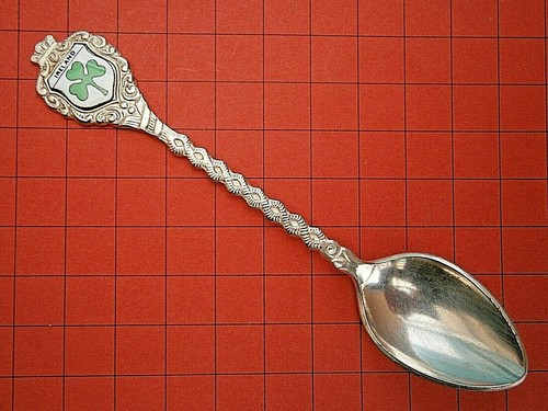 SB98*) Vintage enamel Ireland Shamrock clover Irish souvenir Collectors ...