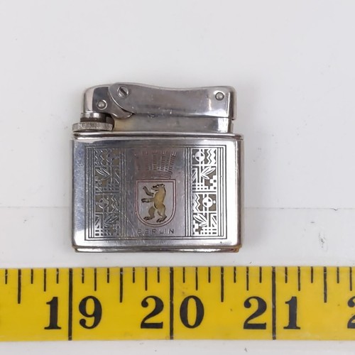Vintage 1000 Lunder Standard Lighter Berlin Germany Steel Silver Tone ...