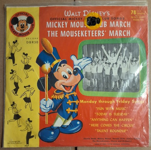 Jimmie Dodd & The Mickey Mouse Club "Mickey Mouse Club March" 10" 78 ...
