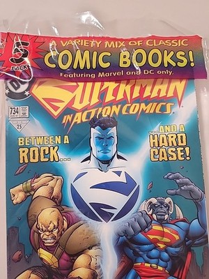 Marvel And DC Comics Collector 5 Pack A Variety Mix Of Classics New ...