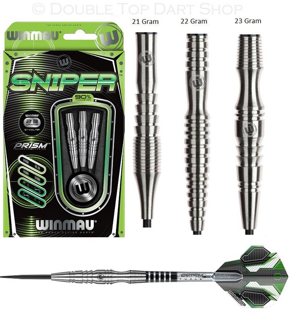 Winmau Sniper - 90 Tungsten 22g Steel Tip Darts for sale online | eBay