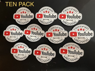 Ten YouTube certified mechanic technician sticker tools | eBay