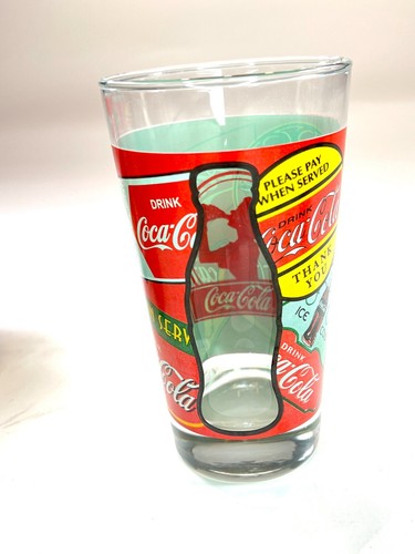 Vintage Coca Cola Pint Glass Collectible "Drink Coca Cola ...