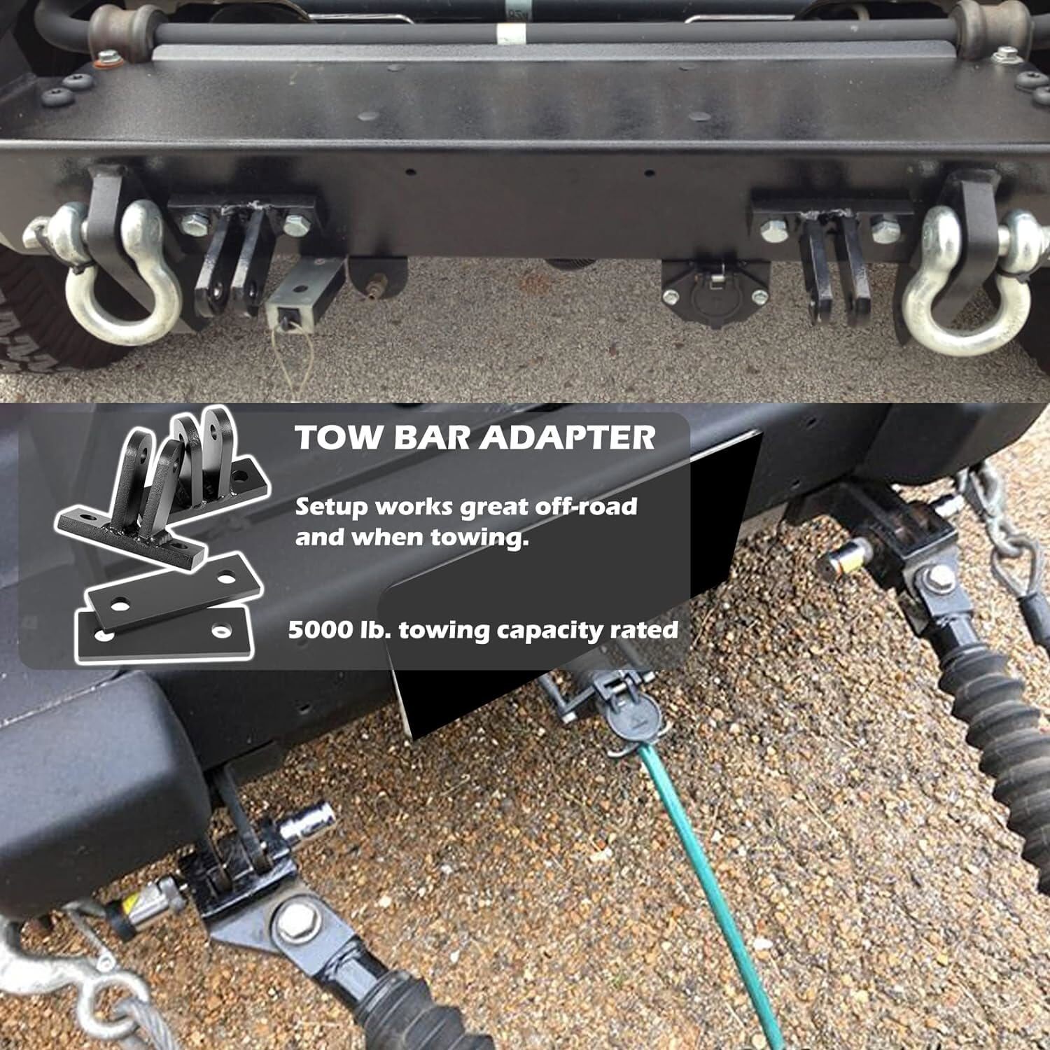 BX88230 Bolt-On Base Plate Bracket Kit For Blue Ox Tow Bars, Jeep ...