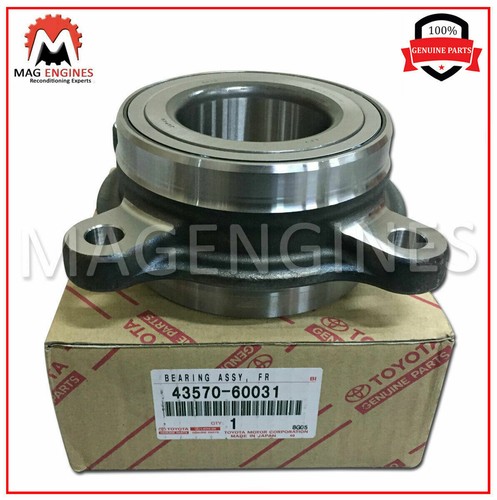 43570-60031 GENUINE OEM BEARING ASSY, FRONT AXLE W/ABS ROTOR, RH/LH ...