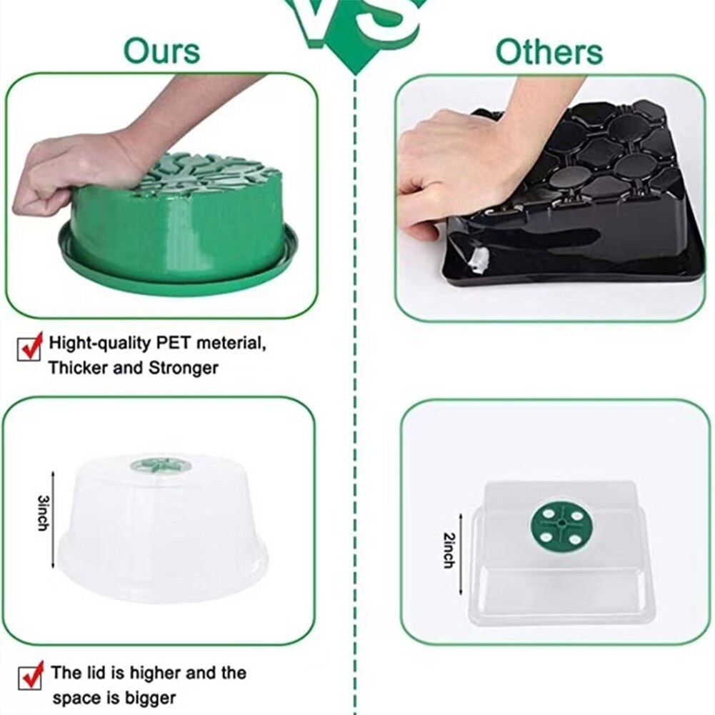 Nursery Pots Plant Raising Tool Perfect For Flowers With 13 Holes For ...