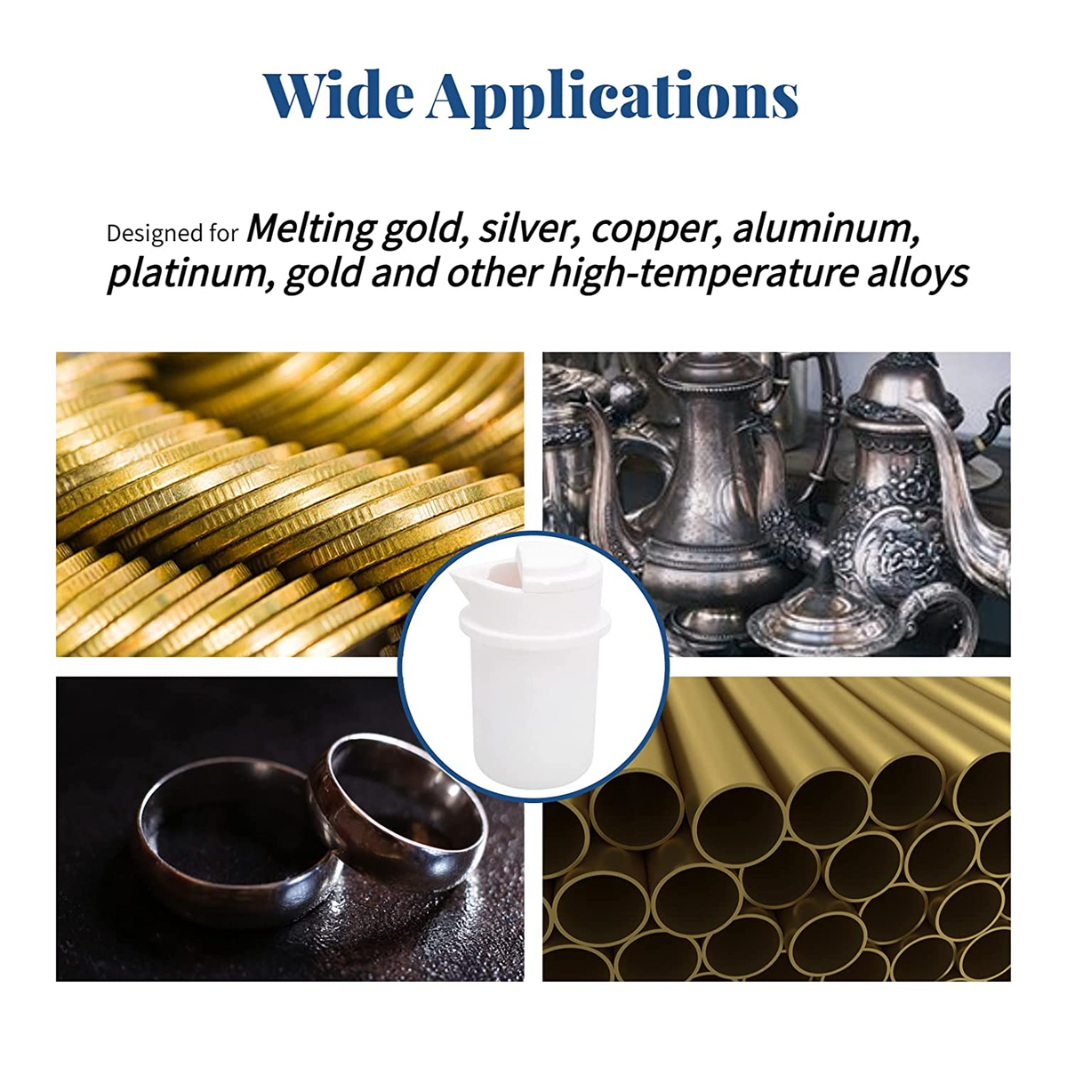 Melting Crucible Double Crucible Smelting Machine For Melting Gold ...