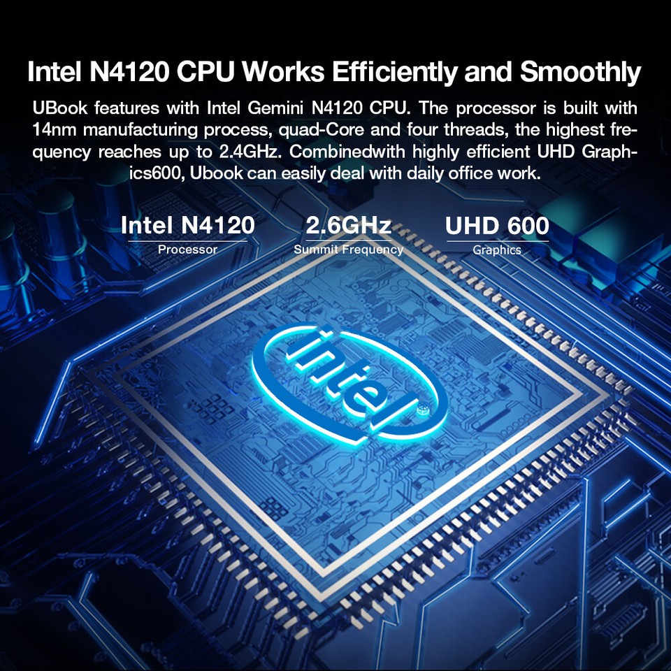 CHUWI UBook 11.6" Tablet Windows 10 Home Intel Celeron N4100 8G+256GB ...