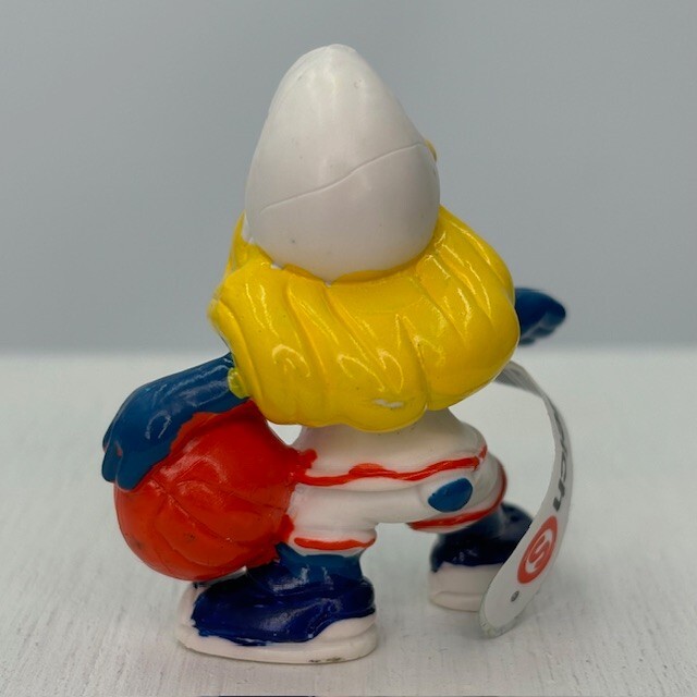 Smurfette Basketball Player Smurf Baller Figure Vtg Schleich PVC ...