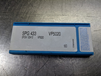 Valenite Carbide Inserts QTY10 SPG 433 / SPGN 120412 VP5020 (LOC2984B) | eBay