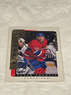 1996-97 Be a Player Autographs Peter Popovic Auto Montreal Canadiens #6 ...