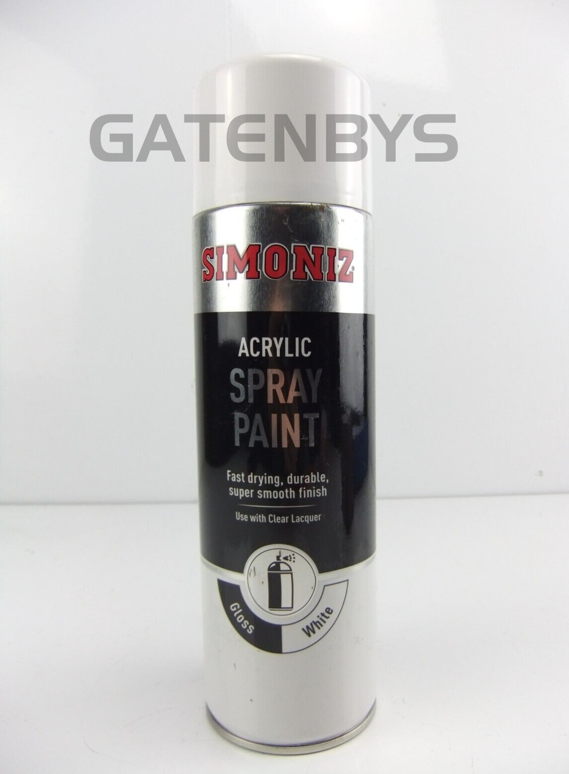 SIMONIZ White Acrylic Spray Paint Frame Aerosol Motorcycle Trial ...