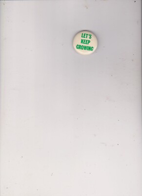 LET'S KEEP GROWING PIN- FREE SHIP IN U S | eBay