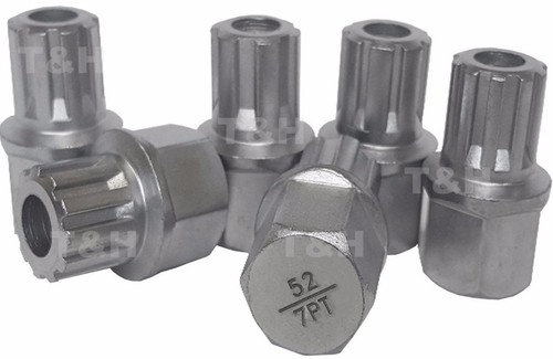 Locking Wheel Nut Keys Set VAG AUDI VW SEAT SKODA Spline & Ribe Type ...