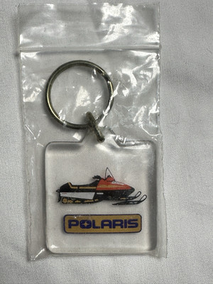 1980s Polaris Snowmobile Double Sided Acrylic Keychain IFS Indy Trail ...