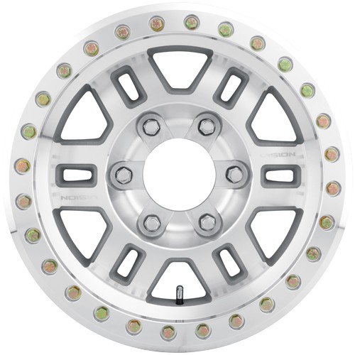 Vision 398FBL Manx Forged Beadlock 18x9 6x6.5" -12mm Machined Wheel Rim ...
