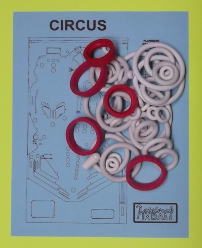 1980 Gottlieb Circus pinball rubber ring kit | eBay