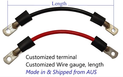 4 to 000 B&S Battery Link Cable(1 pair). Customized length, terminal ...