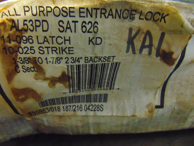 Schlage AL53PD-SAT Saturn Keyed Entrance Door Lever Set for sale online ...