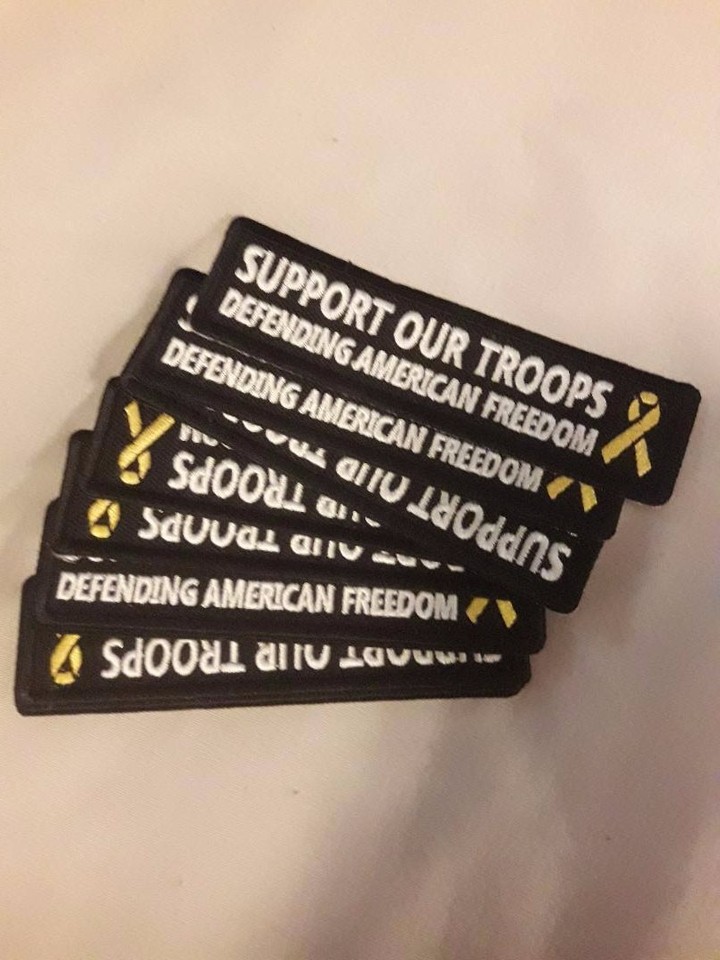 military biker patches Support Our Troops Defending American Freedom ...