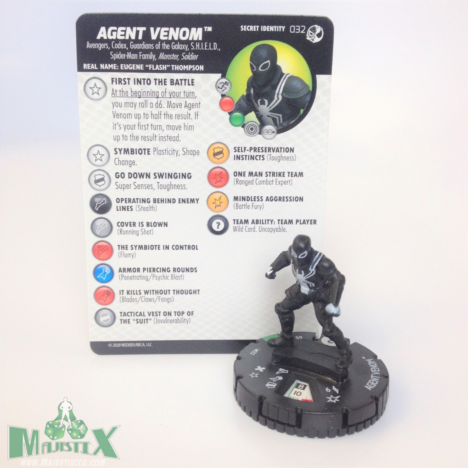 Heroclix Spider-Man & Venom: Absolute Carnage set Agent Venom #032 ...