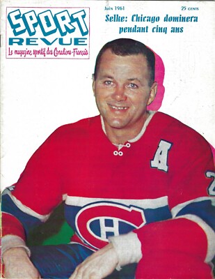 1961 Sport Revue Hockey Magazine Doug Harvey, Montreal Canadiens GOOD ...