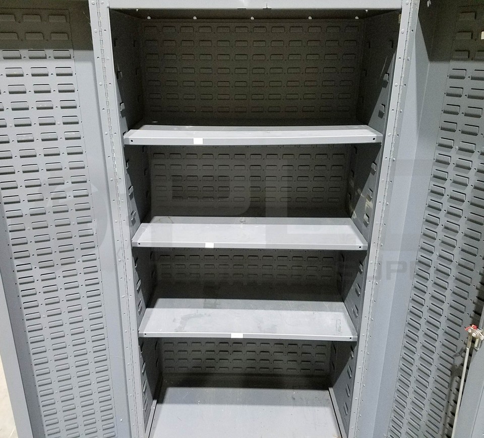 DURHAM STORAGE CABINET, 4 SHELF, 36 x 24 x 72, GREY BIN CABINET | eBay