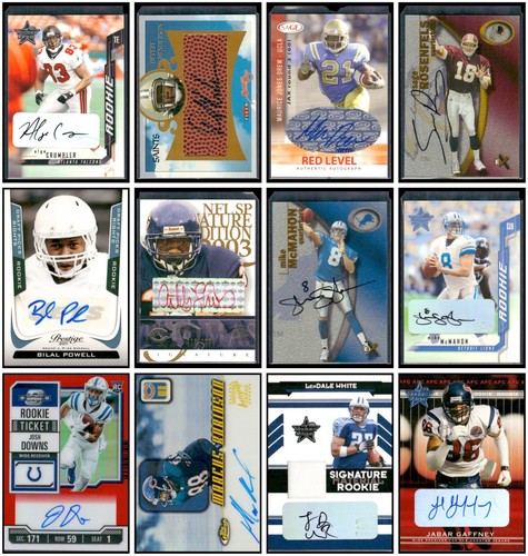 (43) Lot of 43 Football Autograph Cards, Autos, Signatures, #'D ...