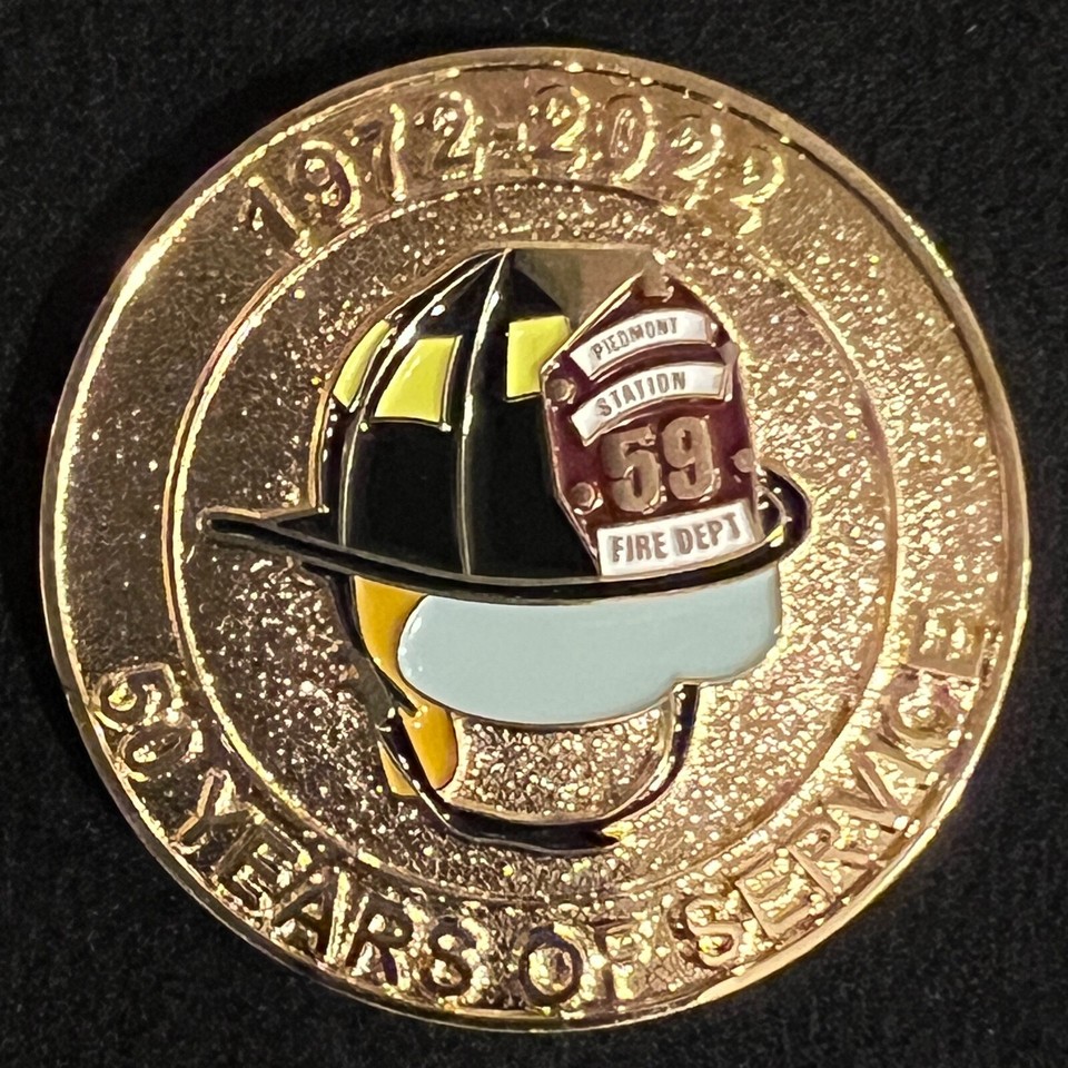 Piedmont Fire Department Challenge Coin | eBay