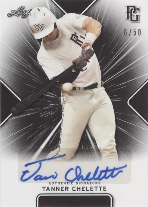 2021 Leaf Perfect Game National Showcase - Autographs Tanner Chelette # ...