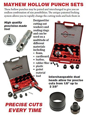 Mayhew Pro 66000 1/8inch To 13/16inch Imperial Sae Hollow Punch Set ...