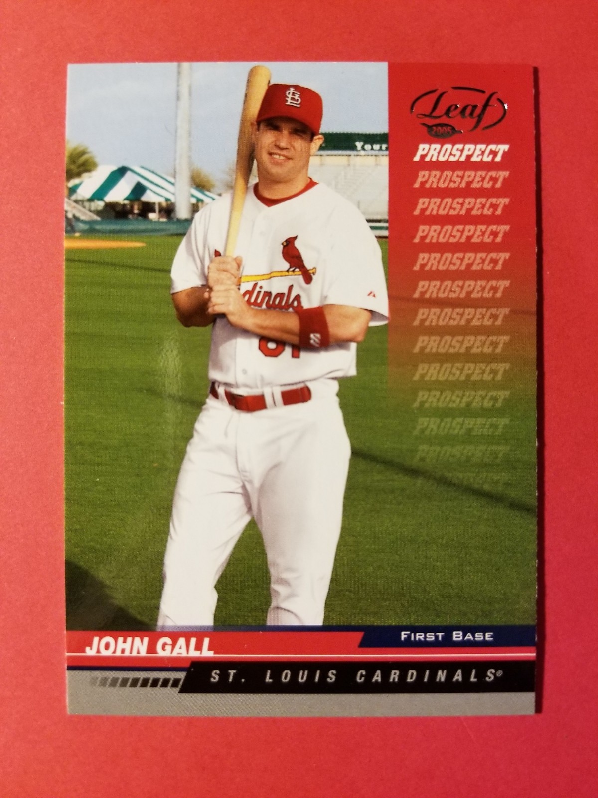 JOHN GALL - RC ROOKIE #226 ST. LOUIS CARDINALS - 2005 LEAF BASEBALL MLB ...