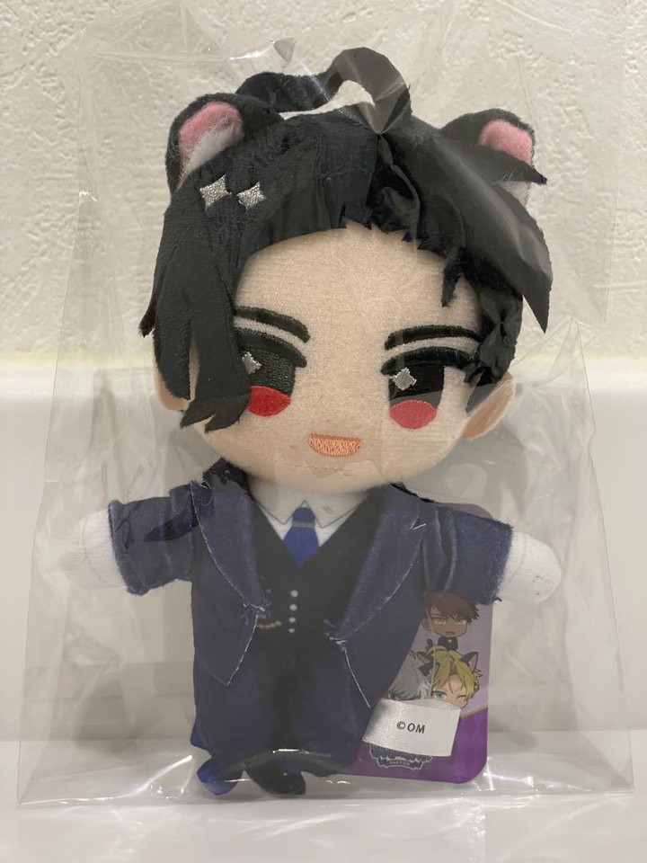 Obey Me! Black cat butler cafe Plush Doll 12set or Single key holder ...