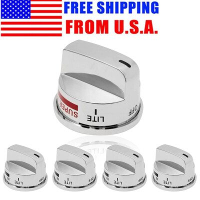 Upgrade LG Metal EBZ37189611(4) Gas Stove Knobs EBZ37189609(1) Oven ...