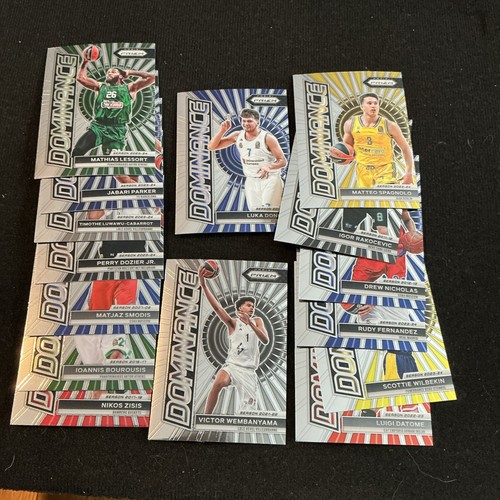 2023-24 Panini Prizm Euroleague Dominance Insert Complete Set 1-15 ...
