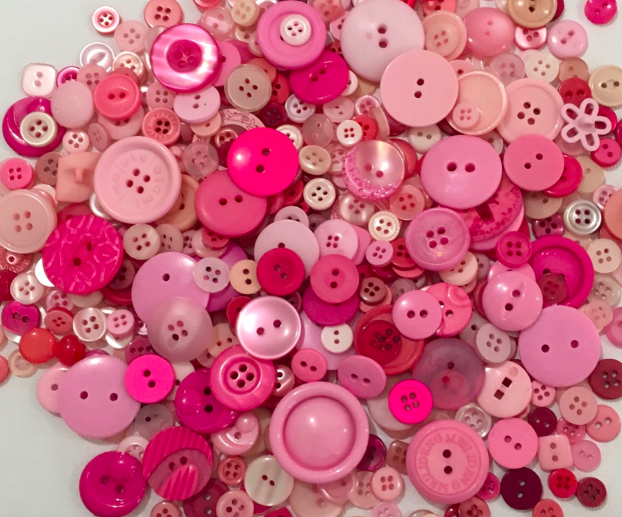 Buttons Bulk 6-25mm 250 500 1000 Pieces Single Colour Craft Sewing ...