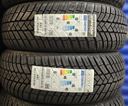 2X NEW AVON AS7 195/65 R15 XL 95H ALL SEASON 195 65 15 SNOW 1956515 M&S ...