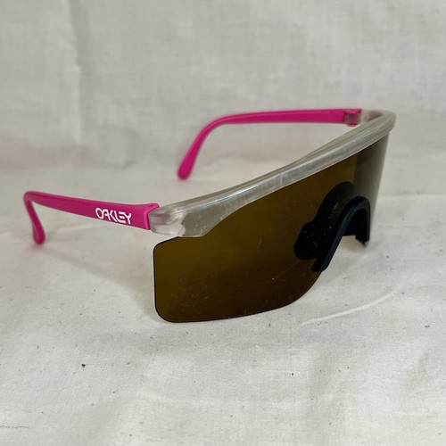 Vintage 90s Oakley Razor Blades Sunglasses Clear & Pink Bundle w ...