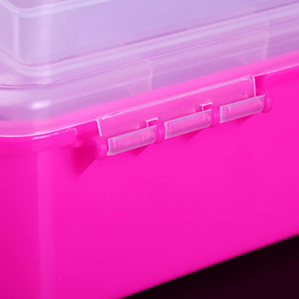 Multifunction Box Storage Hand Box Portable Organizer Case with 3 ...