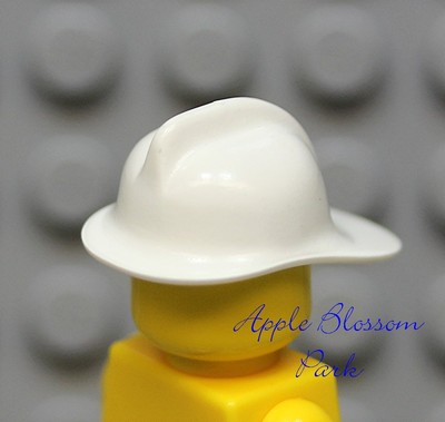 NEW Lego City WHITE FIREFIGHTER HELMET -Fireman Minifig Head Gear Fire ...