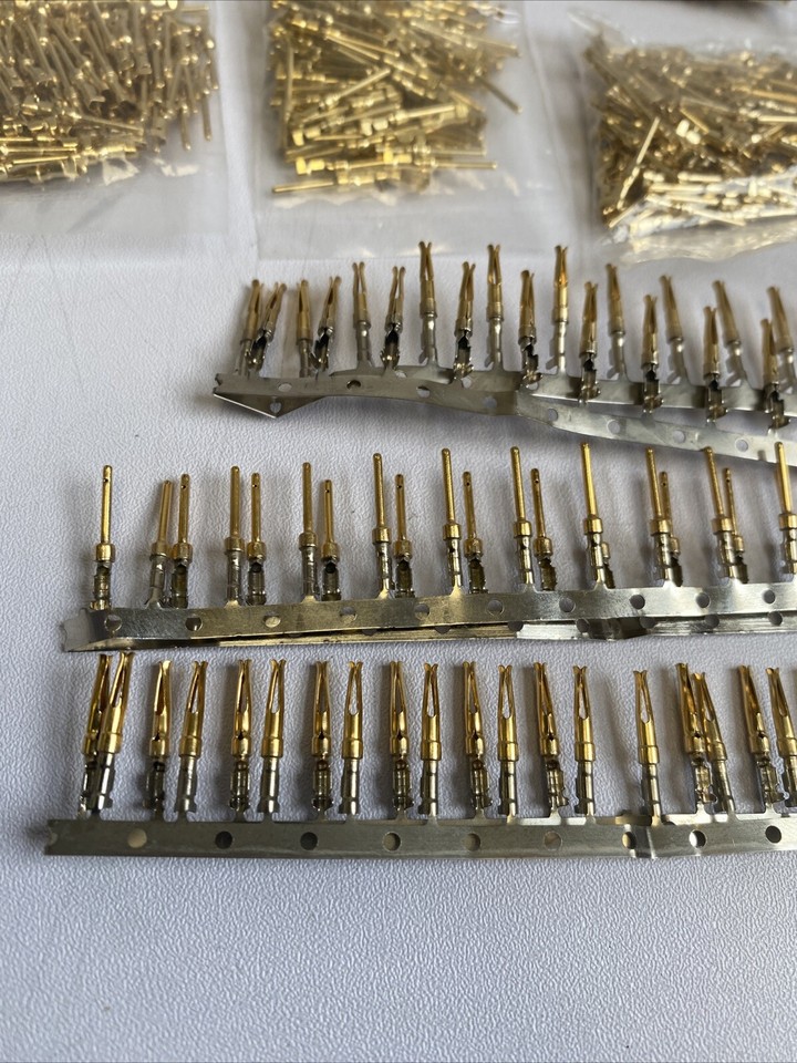 Crimp Pin Sockets Gold Plated/ Tube Socket Pins Large Lot | eBay