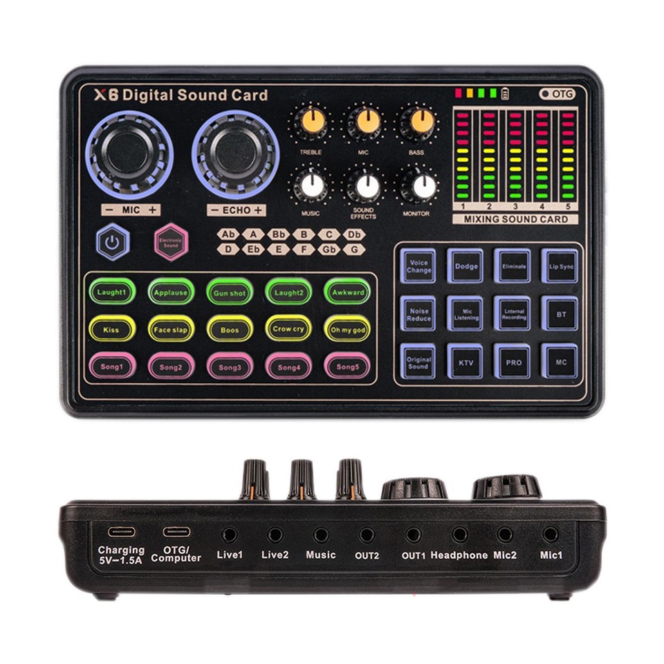 Live Sound Card Different Sound Effects Studio Equipment for Music ...