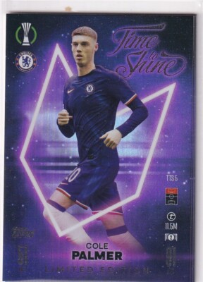 Topps Match Attax CL 24/25 No TTS 5 Cole Palmer Time to Shine Limited ...