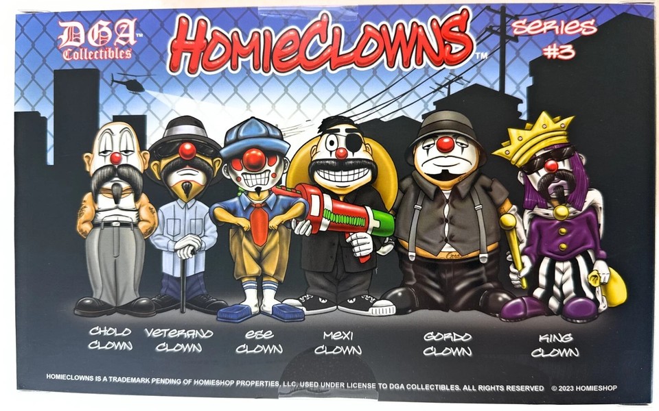NEW HOMIES CLOWNS SERIES 3 FIGURES SET OF 6 PCS 2 INCH OUT OF ...