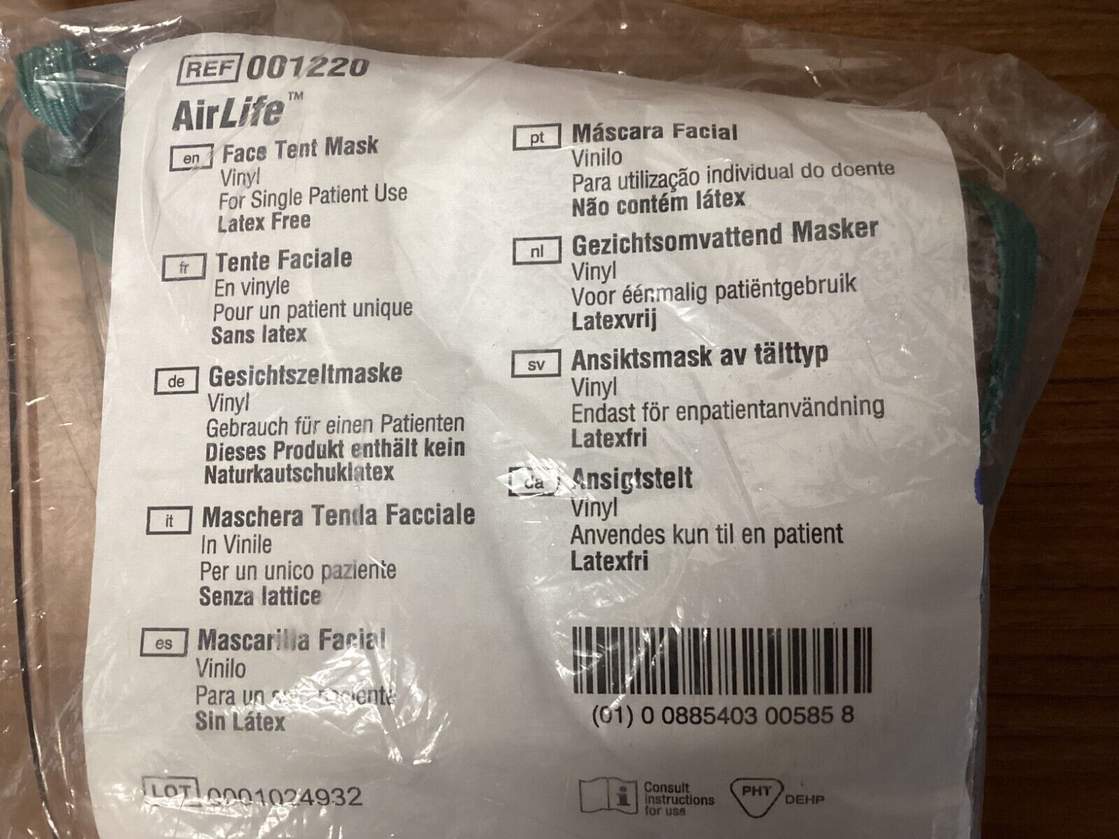 Carefusion 001220 Airlife Face Tent Mask ** | eBay