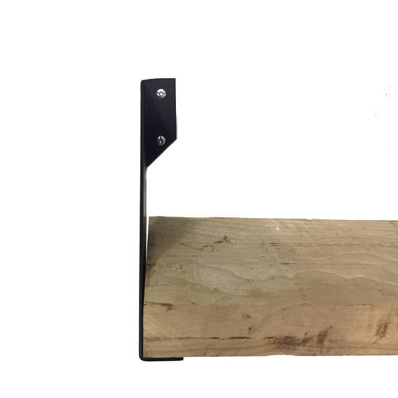 FREE SHIPPING - Set of 2, Bent Metal Industrial Angle Shelf Brackets ...