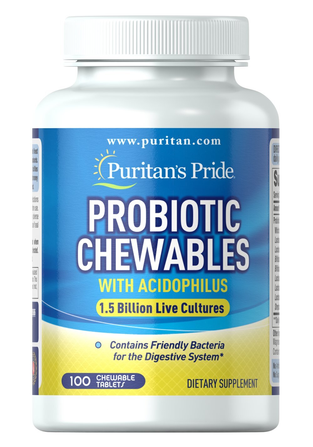 Puritan's Pride Probiotic Acidophilus Chewables-100 Chewables | eBay