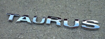 Ford Taurus emblem letters badge decal logo trunk chrome OEM Genuine ...