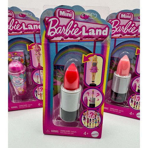 Mini Barbie Land Lot: Lipstick (3) + (1) Pop Color Cutie Reveals New | eBay